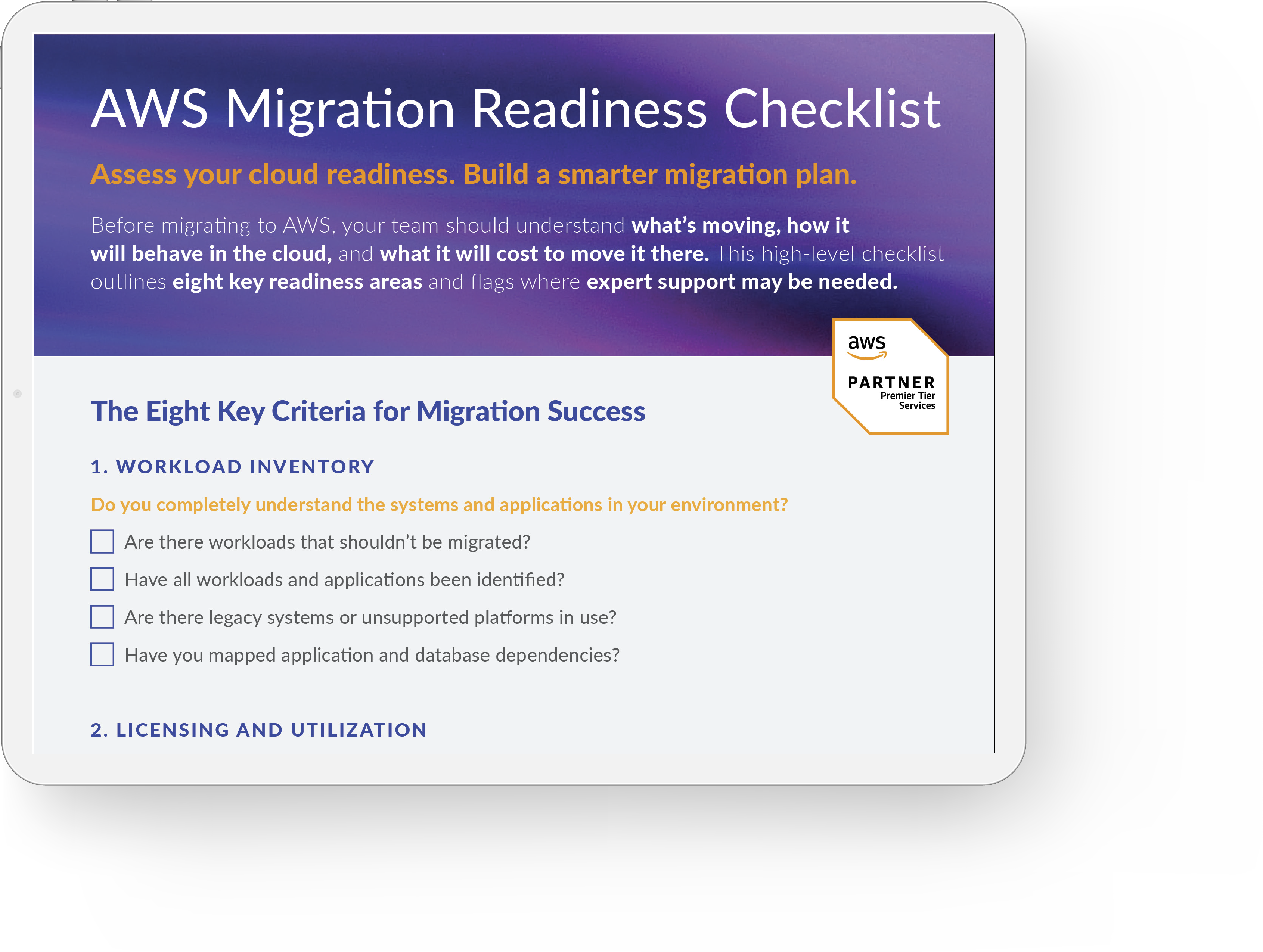 AWS Migration Readiness Checklist